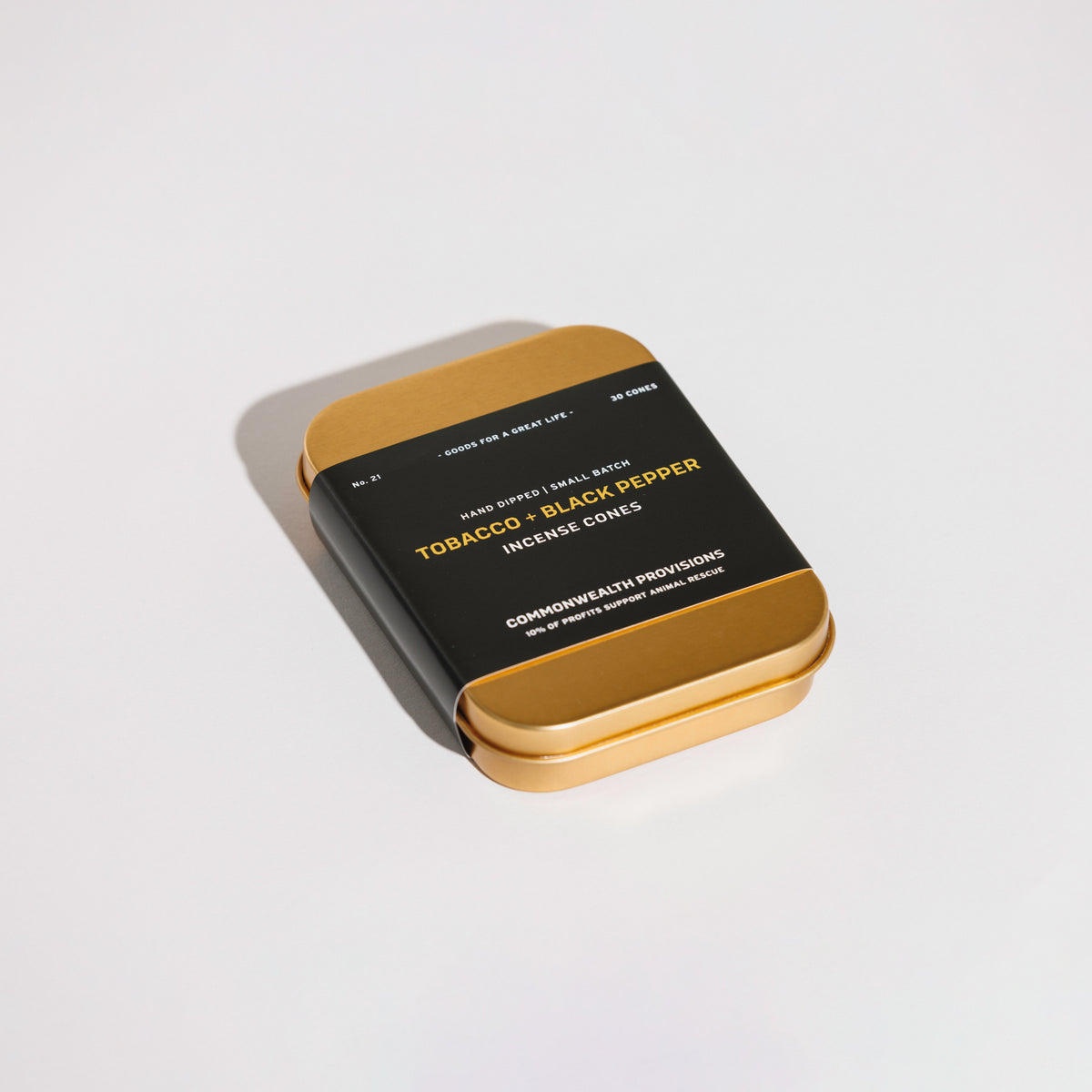 Tobacco + Black Pepper Incense Cones | Commonwealth Provisions